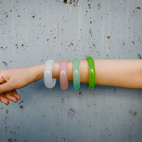 Jade bangle style tips | seree